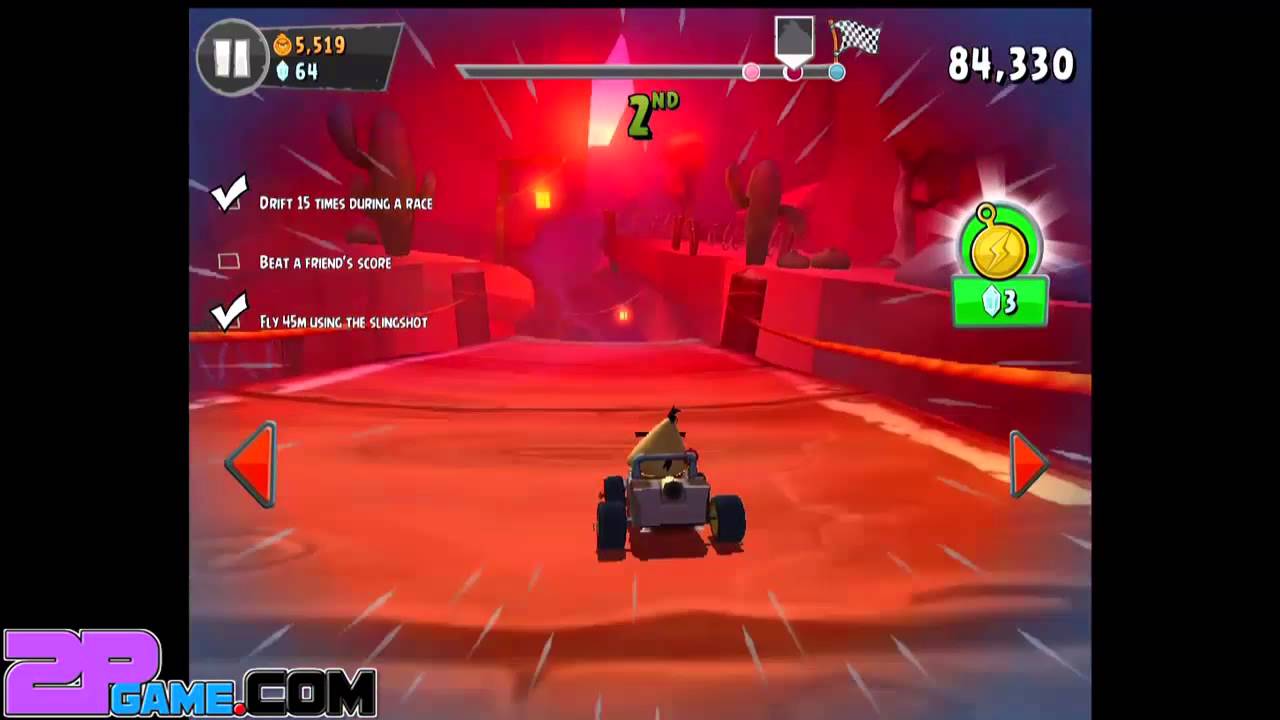 Angry Birds Go! DAT 6 Stunt Walkthrough [IOS] - YouTube