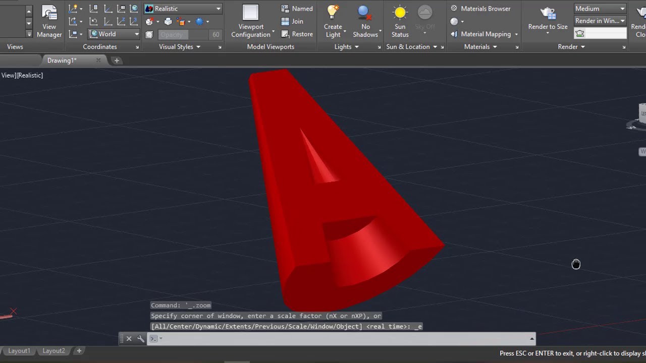 Making of AutoCAD 3D logo, AutoCAD 3D Modeling - Qasim Danish - YouTube