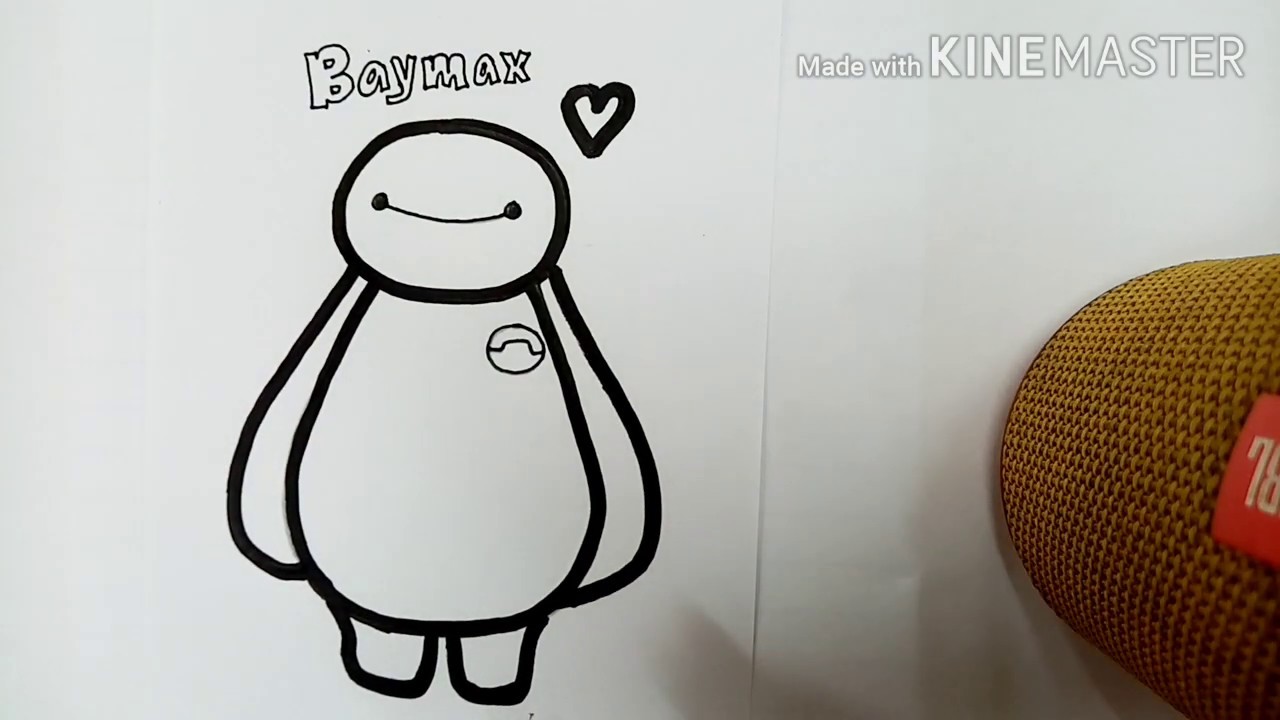 How to draw cute characters || Baymax ️ || Drawing Time! - YouTube