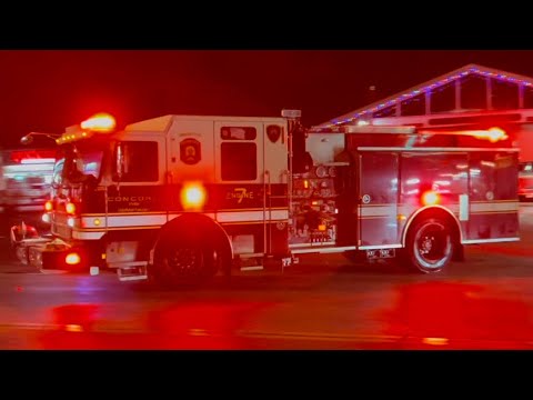 Concord, NH Fire Department Engine 7 Responding - YouTube
