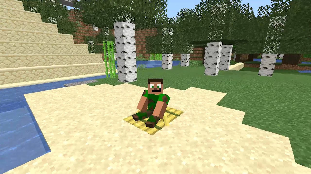 How To Sit In Minecraft No Mods - YouTube