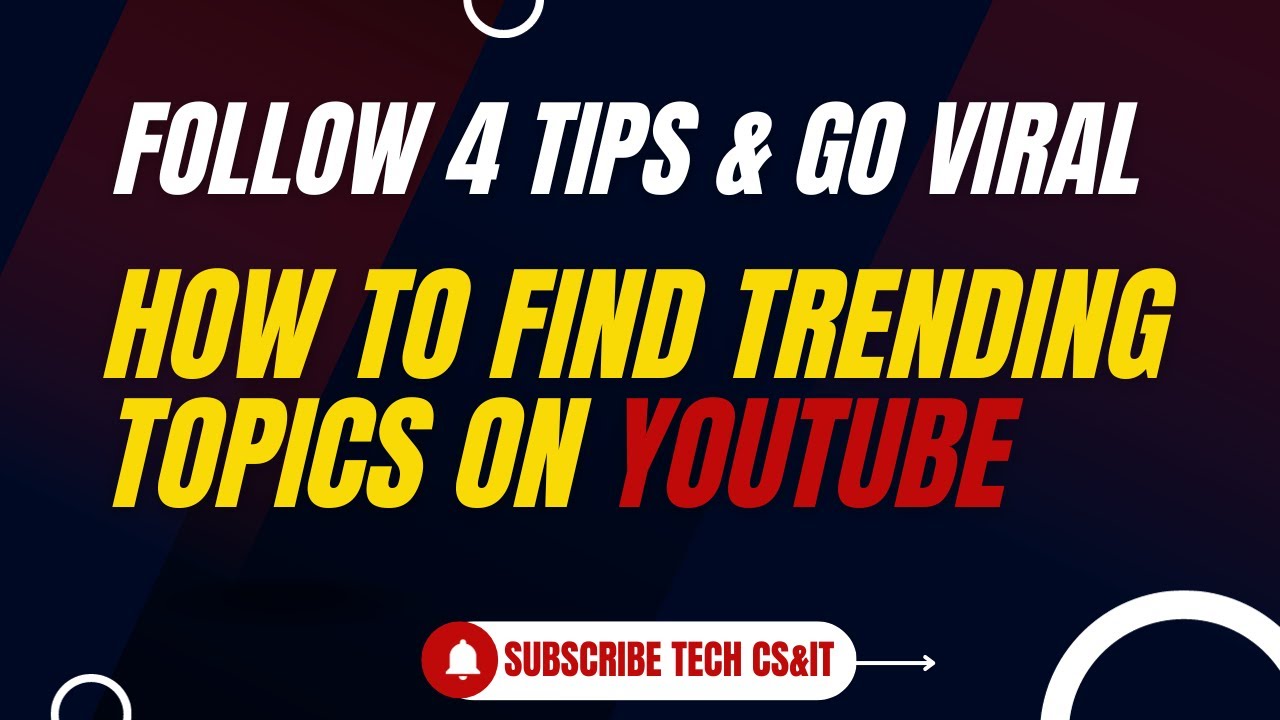 How to Find Trending Topics for YouTube Videos and Go Viral | Trending ...