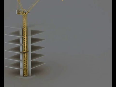 Internal Climbing Tower Crane 1 - YouTube