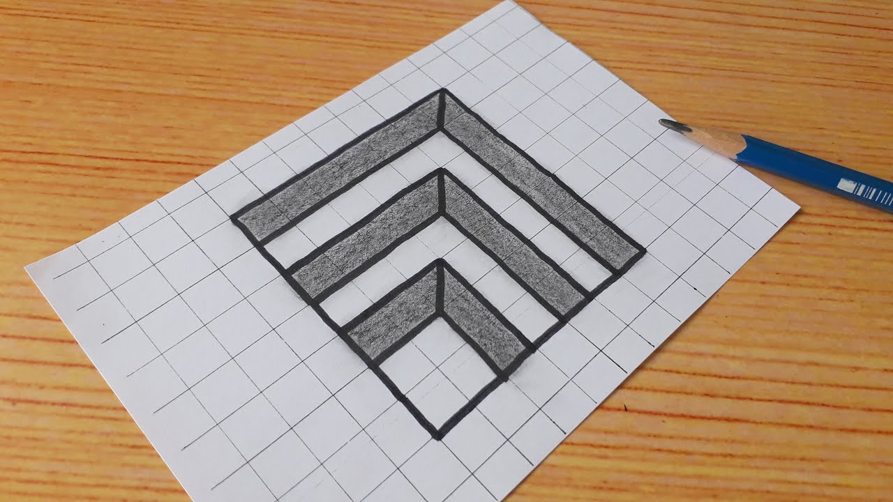 3d Drawing Hole In Paper / How To Draw Easy Art For Beginners #shorts 8 ...