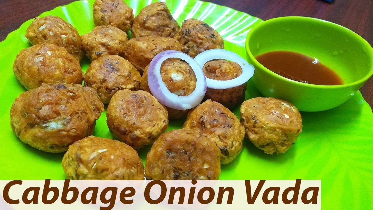 ବନ୍ଧାକୋବି ପିଆଜ ବରା | Cabbage Onion Vada | How to make Cabbage Onion ...