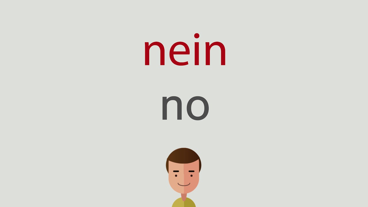 nein auf englisch - YouTube