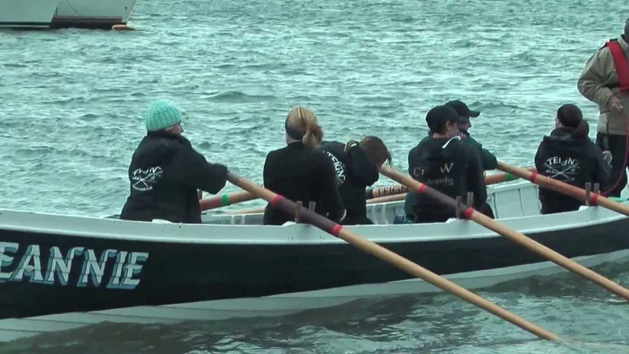 00104 Teign gig rowing - YouTube