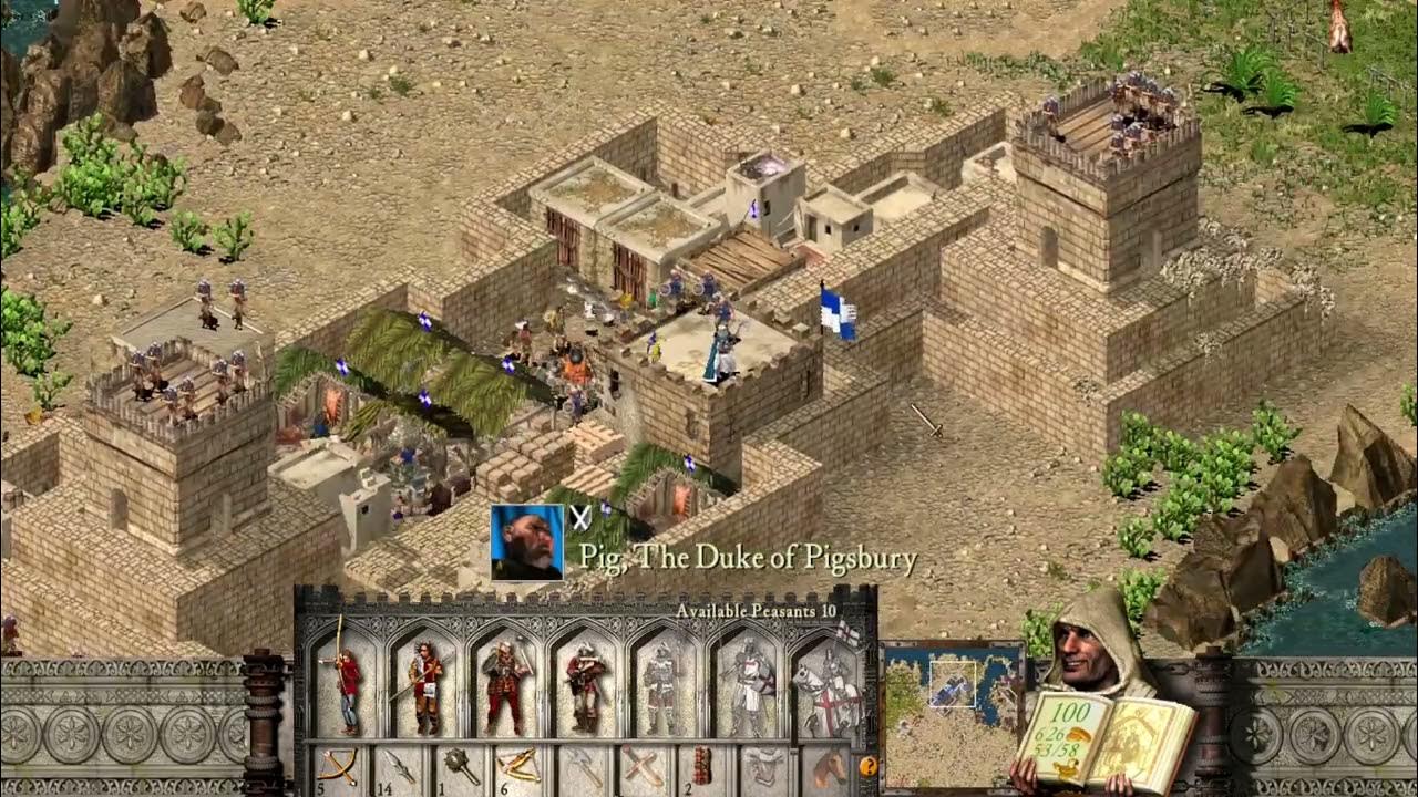 Stronghold Crusader Mission 21 Part 2 The Desert Wind. (vs 3x Pig and Rat vs Richard ) - YouTube