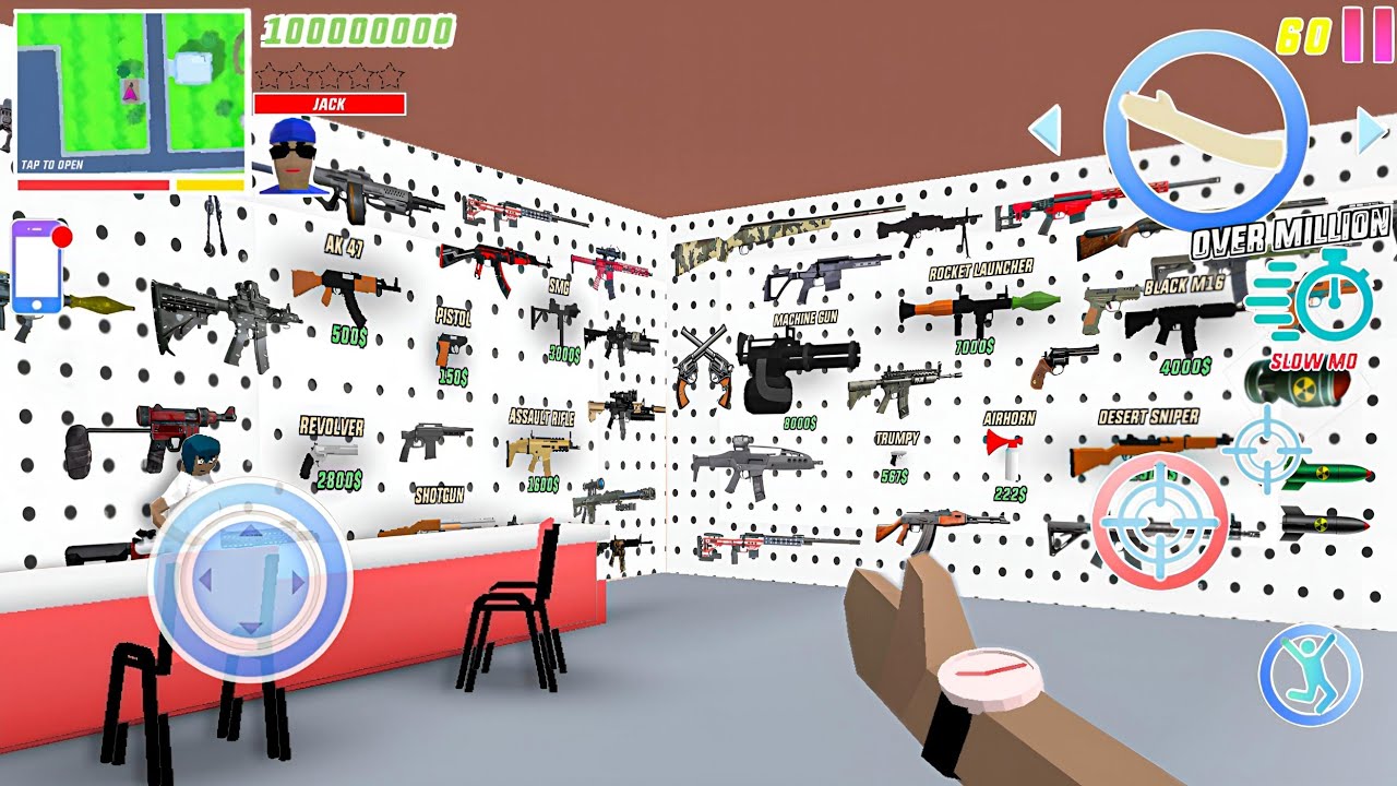 Dude Theft Wars - All Secret and Rare Guns Locations (Widowmaker, Rail ...