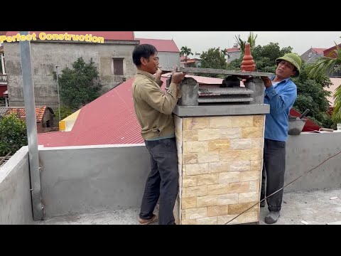 Chimney Construction Techniques For A Complete Kitchen Using Bricks And ...