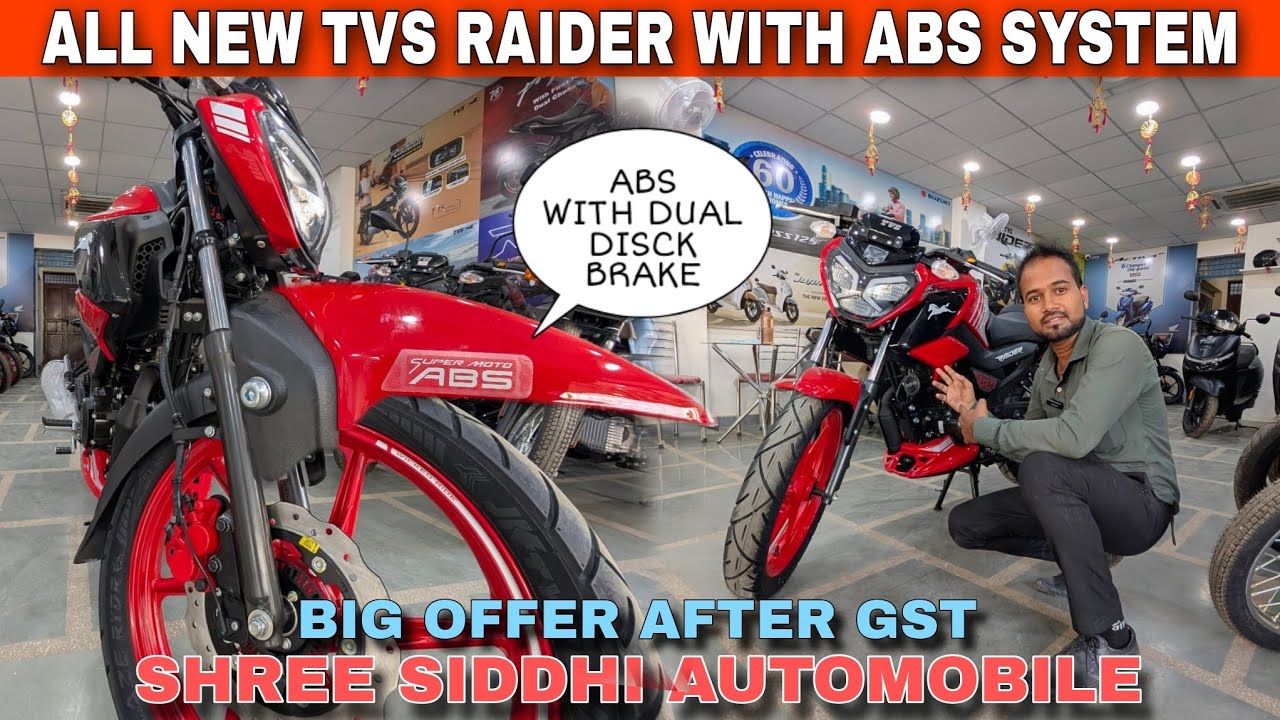 All New Tvs Raider With ABS || Dual Disc Tvs Raider Review ...
