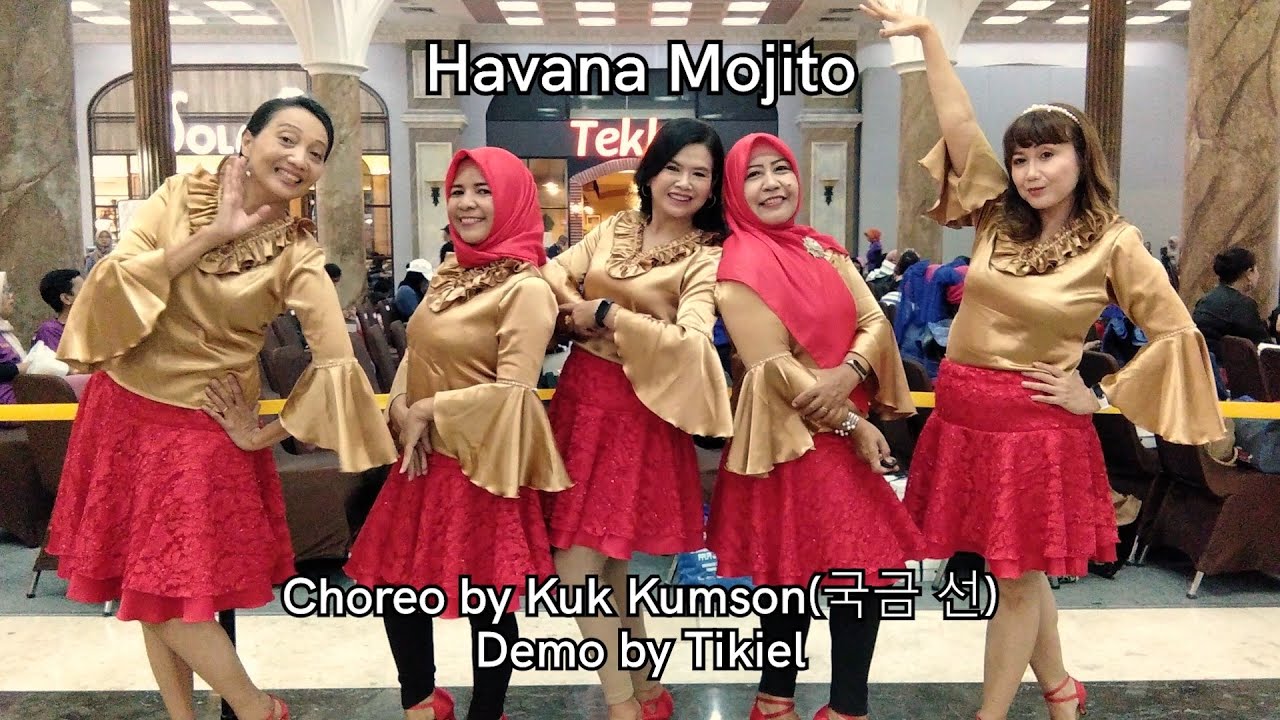 Havana Mojito Line Dance | Choreo by Kuk Kumson (국금선) | Demo by Tikiel ...