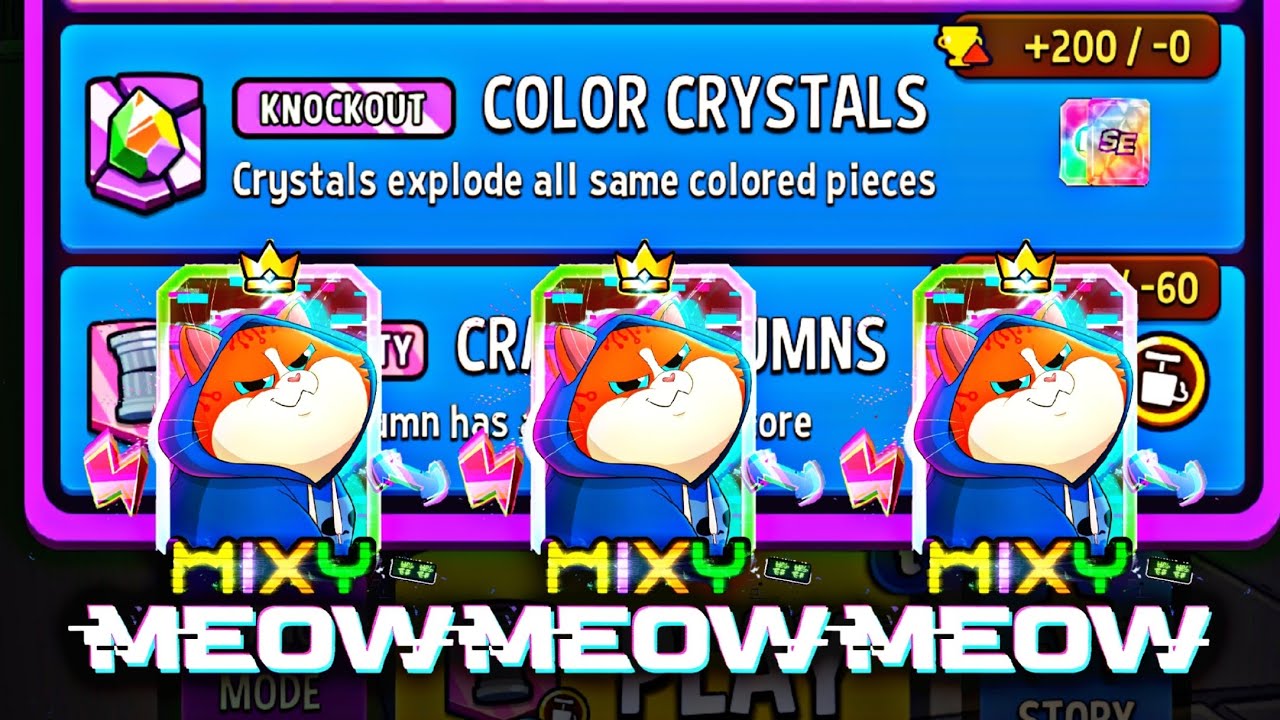 3X knockout color crystals daily mode match masters today gameplay ...