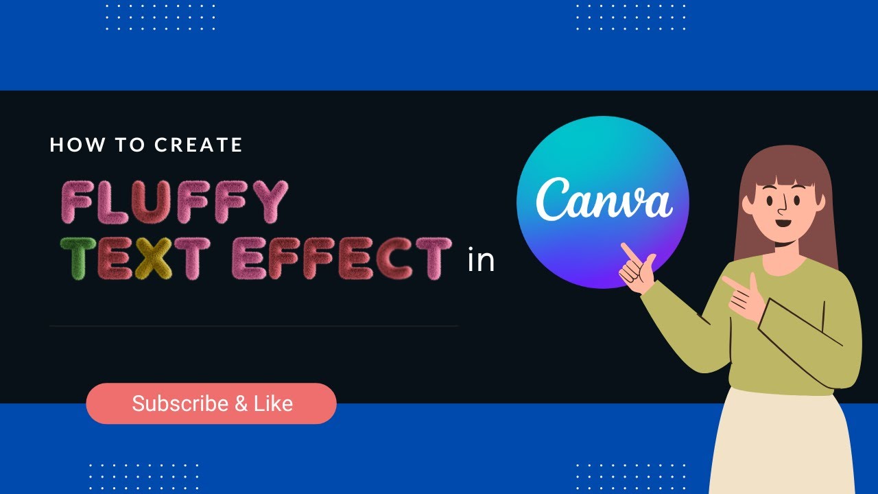 HOW TO CREATE FLUFFY TEXT EFFECT IN CANVA | MY TUTORIAL TV - YouTube