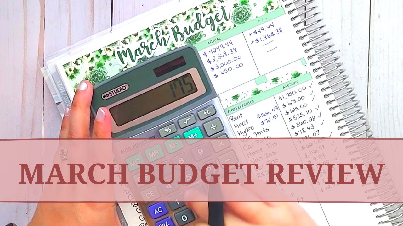 March Budget Review | Budget With Me | Real Numbers - YouTube