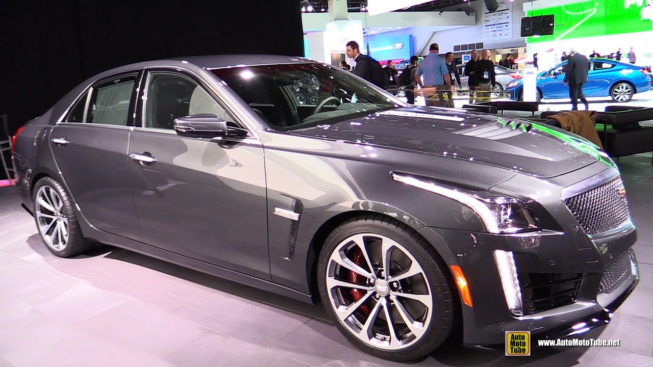 2016 Cadillac CTS-V - Exterior and Engine Walkaround - 2015 Detroit ...
