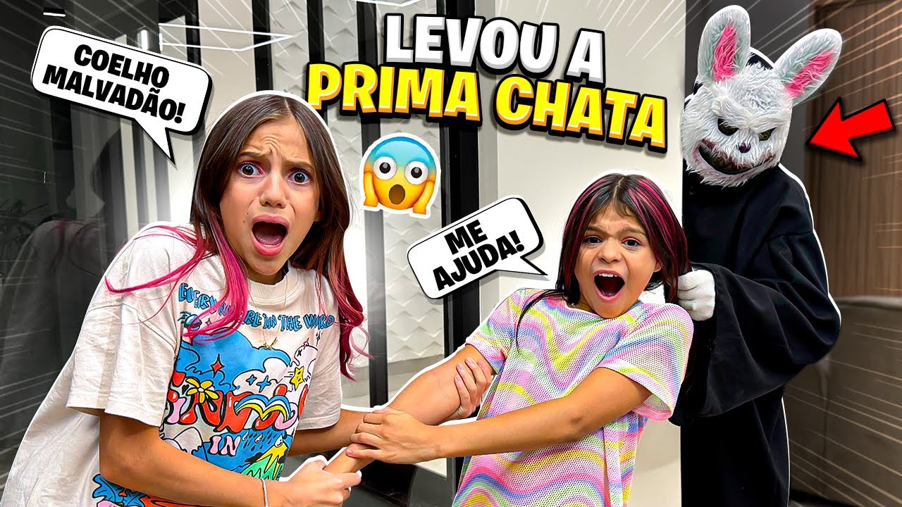 JÉSSICA E MANU FICARAM SOZINHAS EM CASA SOZINHAS E O COELHO MALVADÃO ...