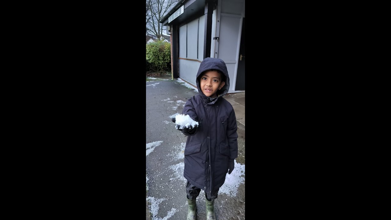 Hailstone Fun in UK ! - YouTube