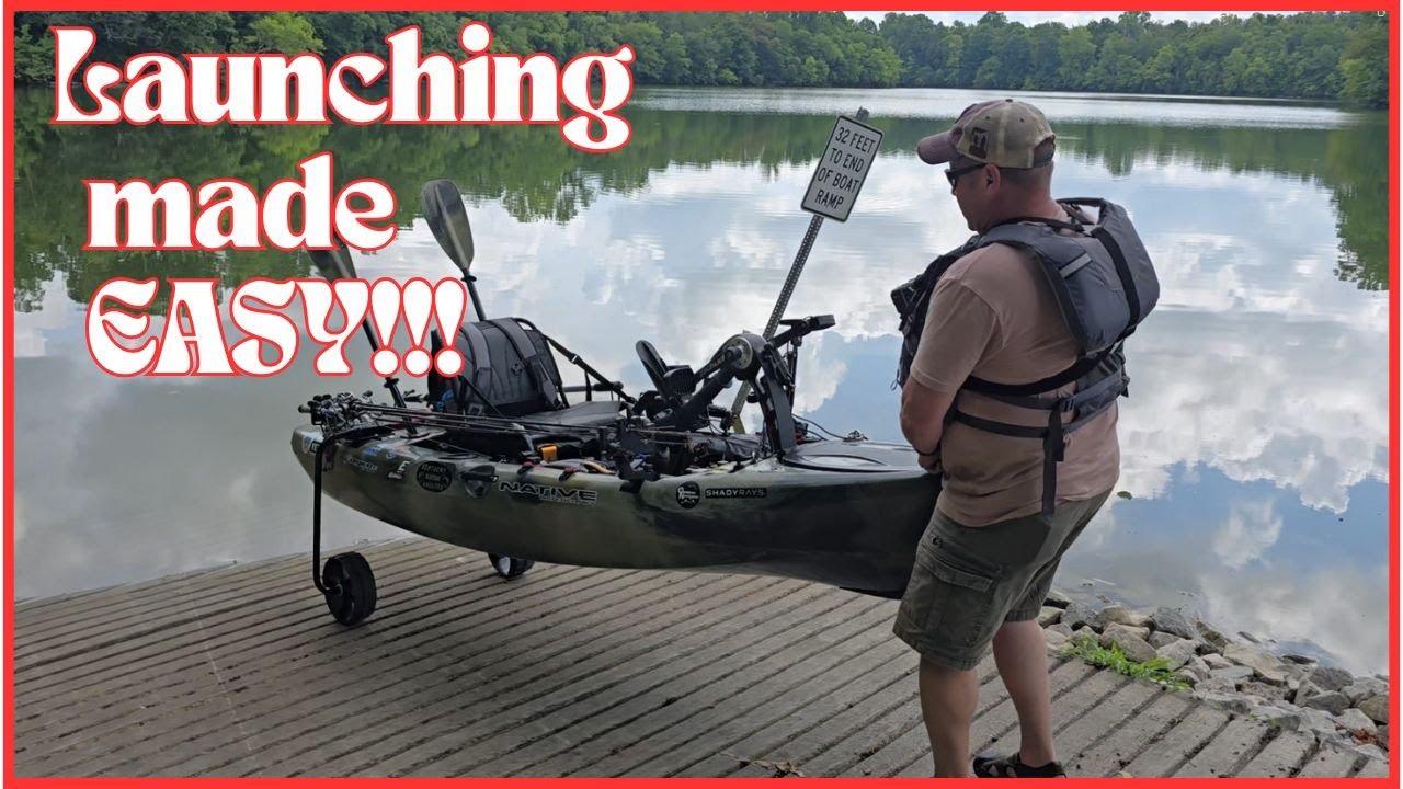 Fishing Kayak Launching Made Easy!! Native Watercraft Sidekick Wheel ...