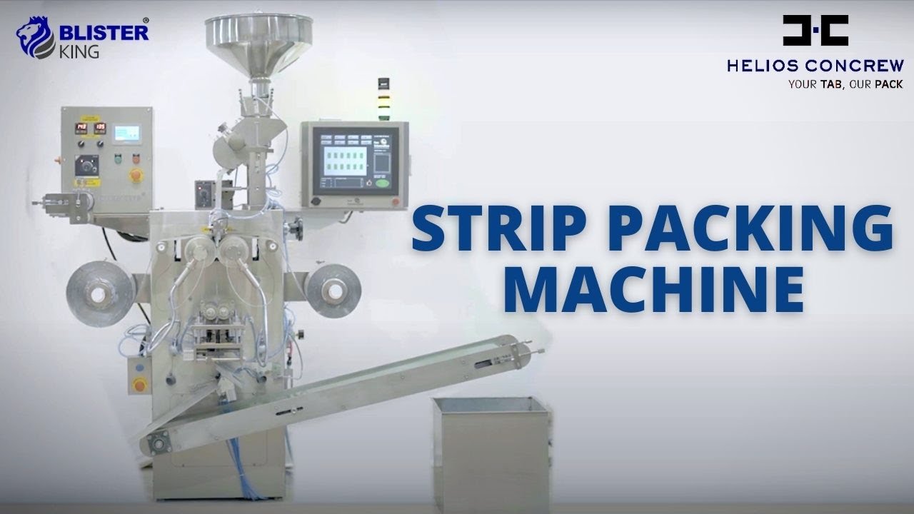 STRIP PACKING MACHINE | BLISTER KING | HELIOS CONCREW PVT LTD - YouTube