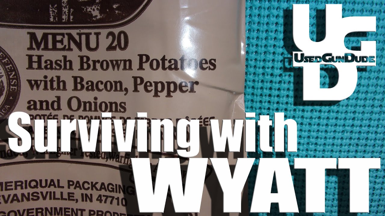 MRE Hash Brown with Bacon and Onions Surviving with Wyatt - YouTube