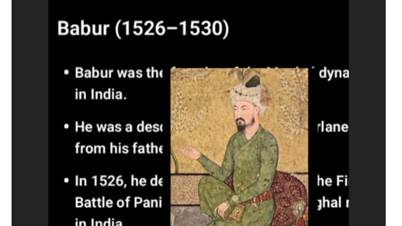 Babur|| mughal ruler babur . - YouTube
