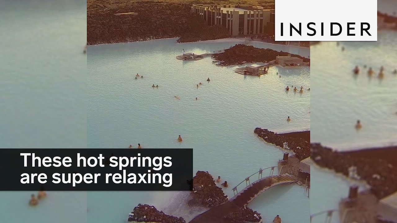 Iceland's milky blue hot springs are the perfect place to relax - YouTube