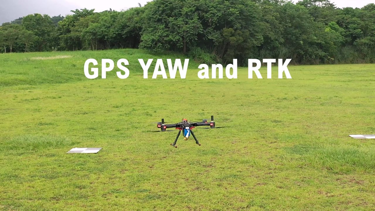 【Moving Base】GPS Yaw + RTK + Ardupilot AC4.2 (without Compass) - YouTube