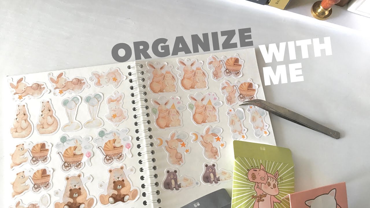 📒 Organize With Me | Organizing My Stickers Into Sticker Album Book ...