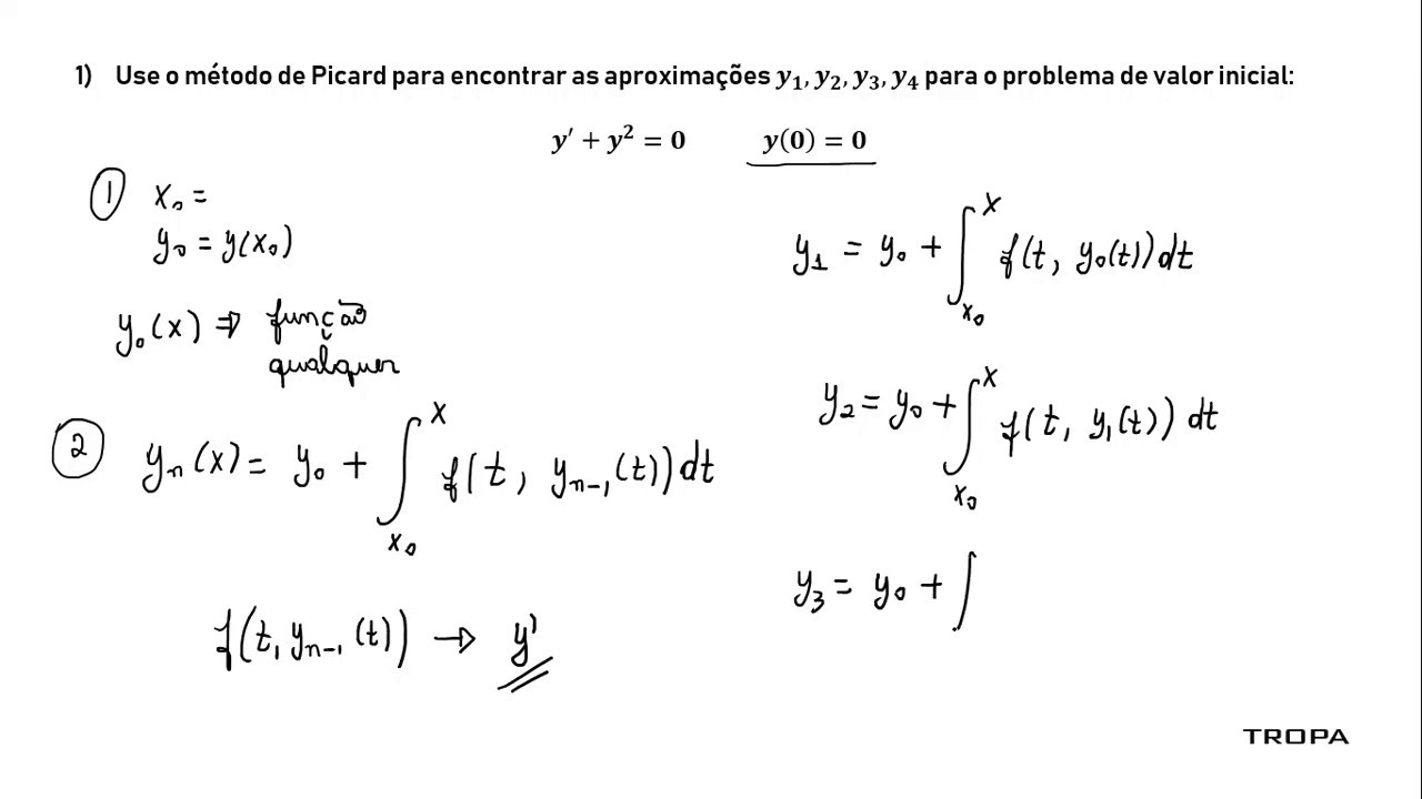 Aula 23 - Equações diferenciais: o método de Picard (Parte 1) - YouTube