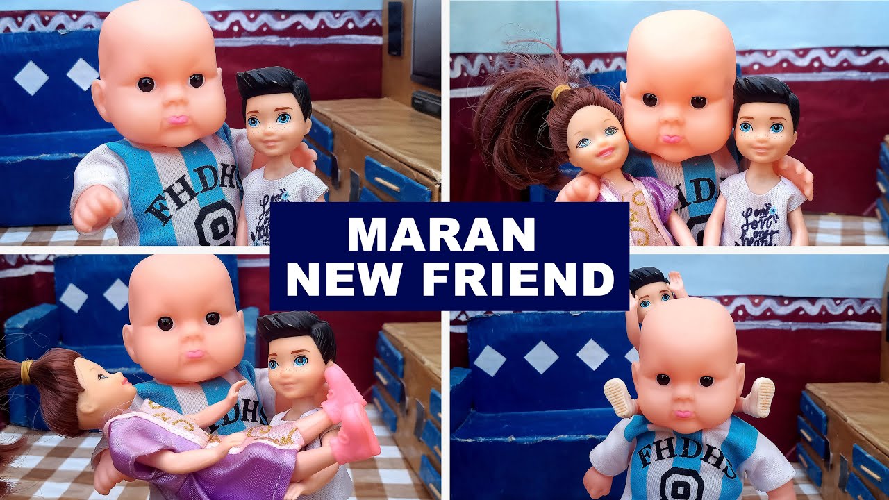 Maran New friend | Maran funny video | Mini Foodies | - YouTube