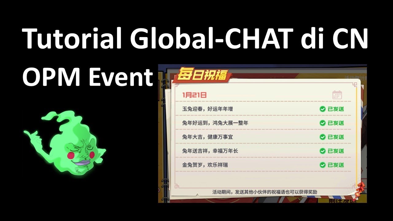Tutorial Global-CHAT event di CN Server | OPM Server induk - YouTube