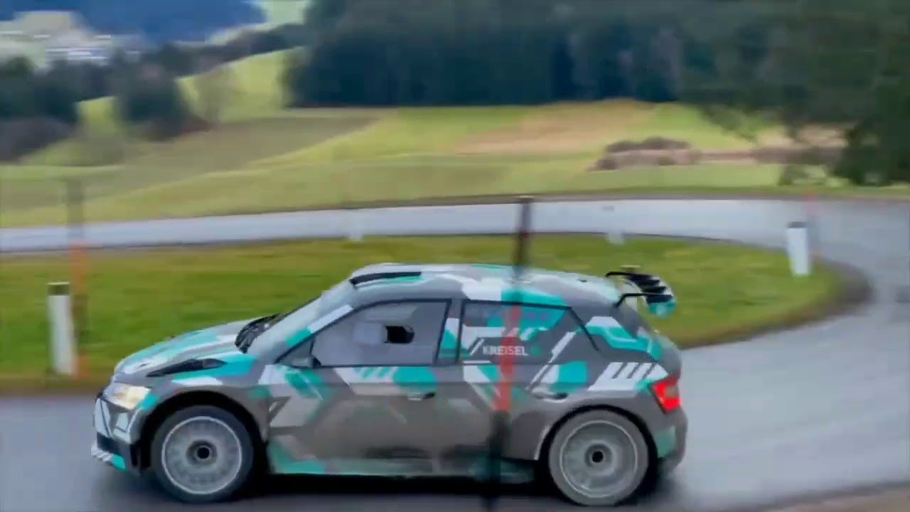 Skoda Fabia RE-X1 first Rally electric car! - YouTube