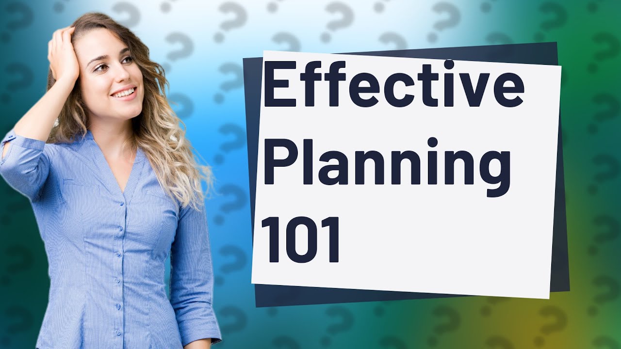 How do you make your plans? - YouTube