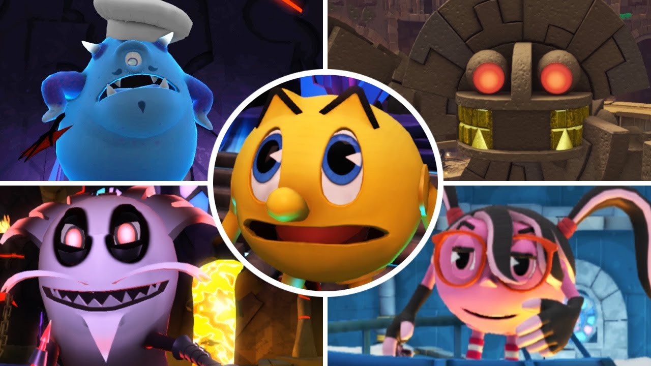 Pac-Man and the Ghostly Adventures - All Bosses (No Damage) - YouTube