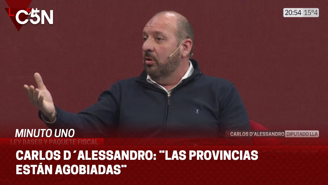 ENTREVISTA a CARLOS D´ALESSANDRO, diputado de LLA - YouTube