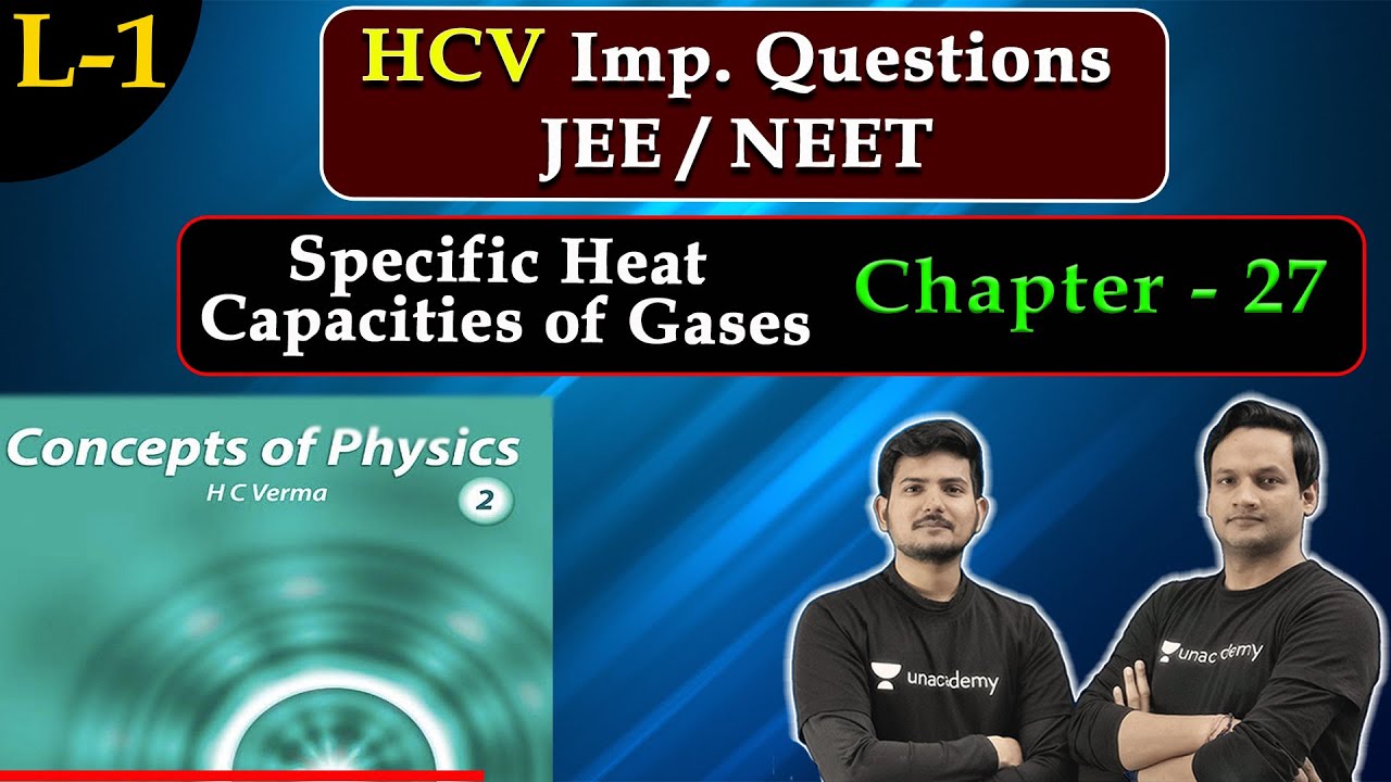 HCV Important Questions for JEE | Specific Heat Capacities of Gases ...