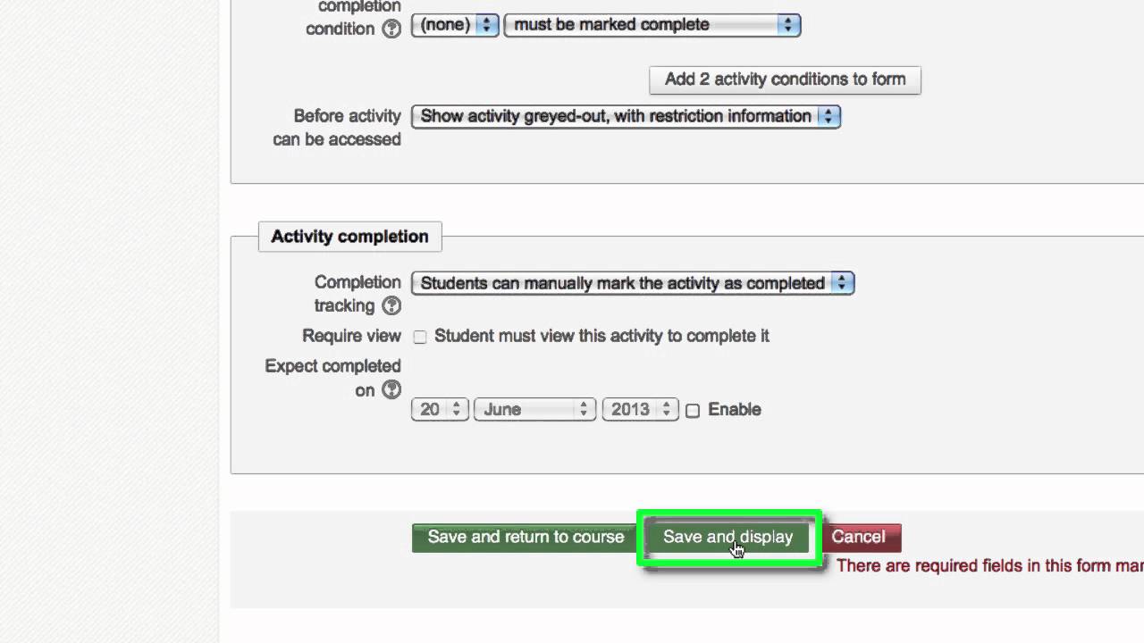 Creating a Wiki in Moodle - YouTube