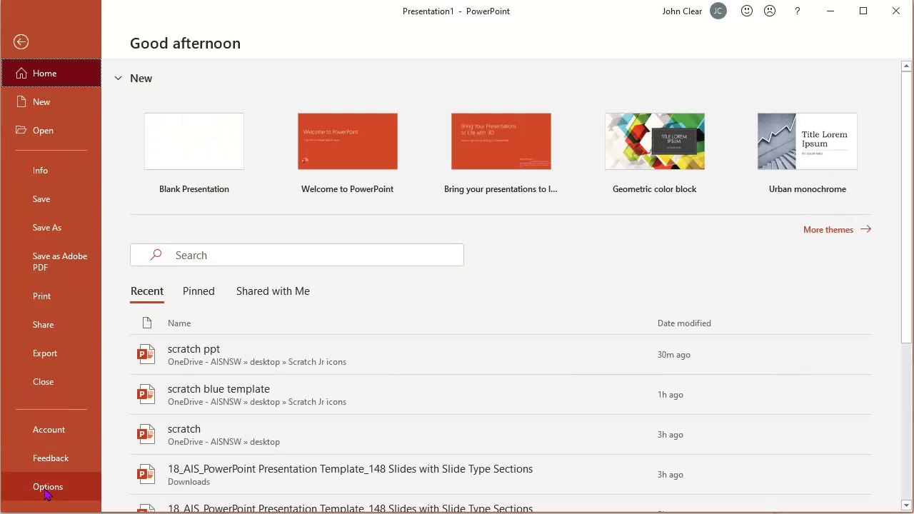 Stop PowerPoint design ideas opening automatically - YouTube
