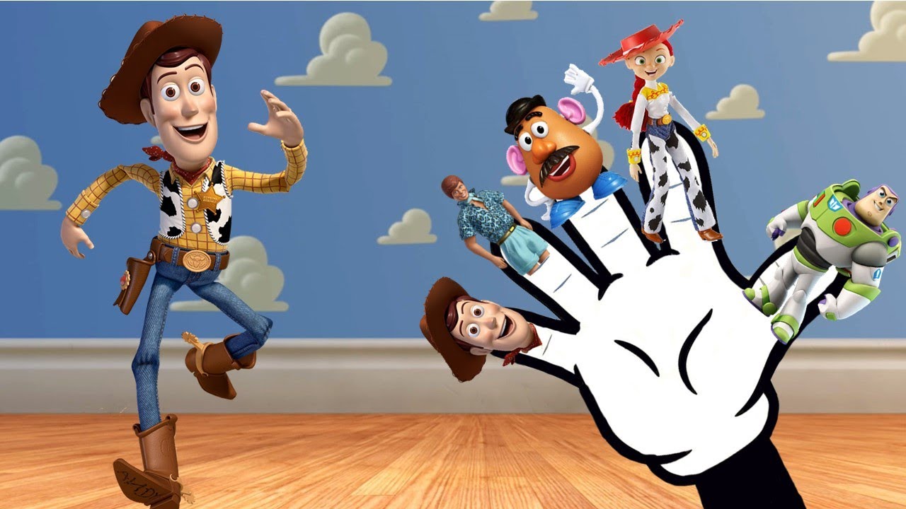 Finger Family Toy Story Woody Buzz Dancing Prank Nursery Rhyme Song For ...