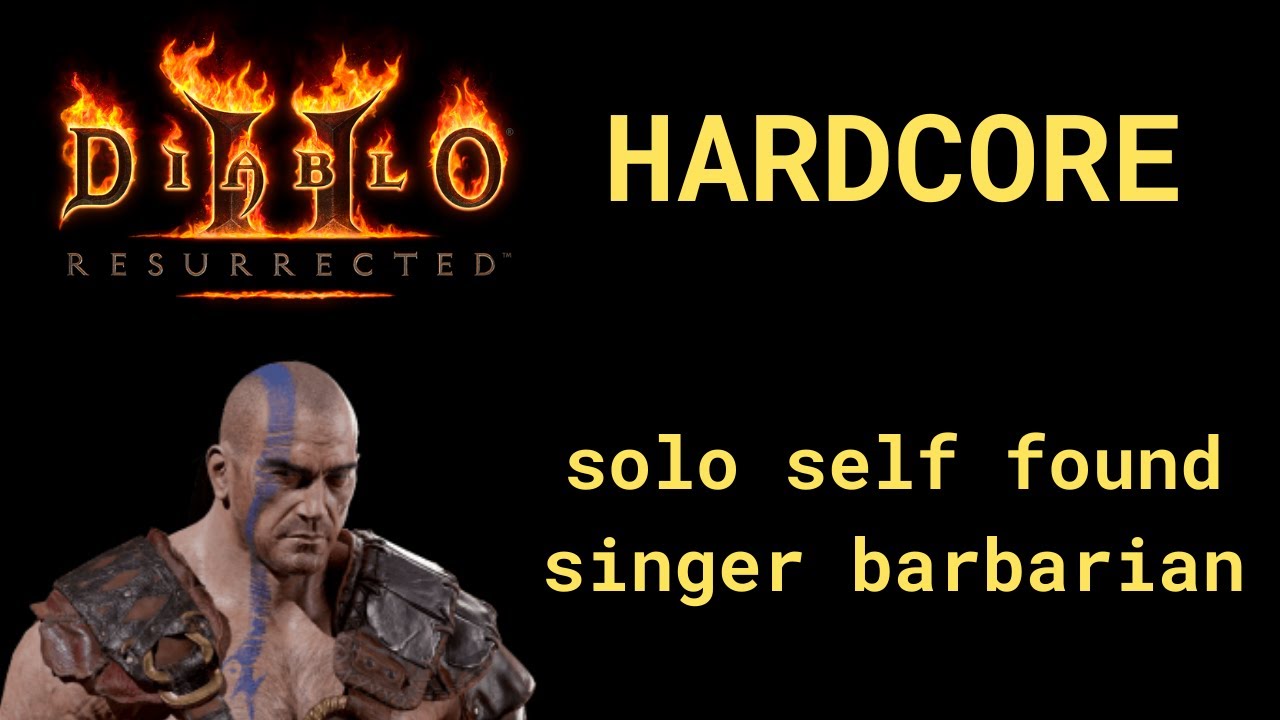 D2R Hardcore SSF Singer Barb Playthrough - Nightmare Act 1 - 2 - YouTube