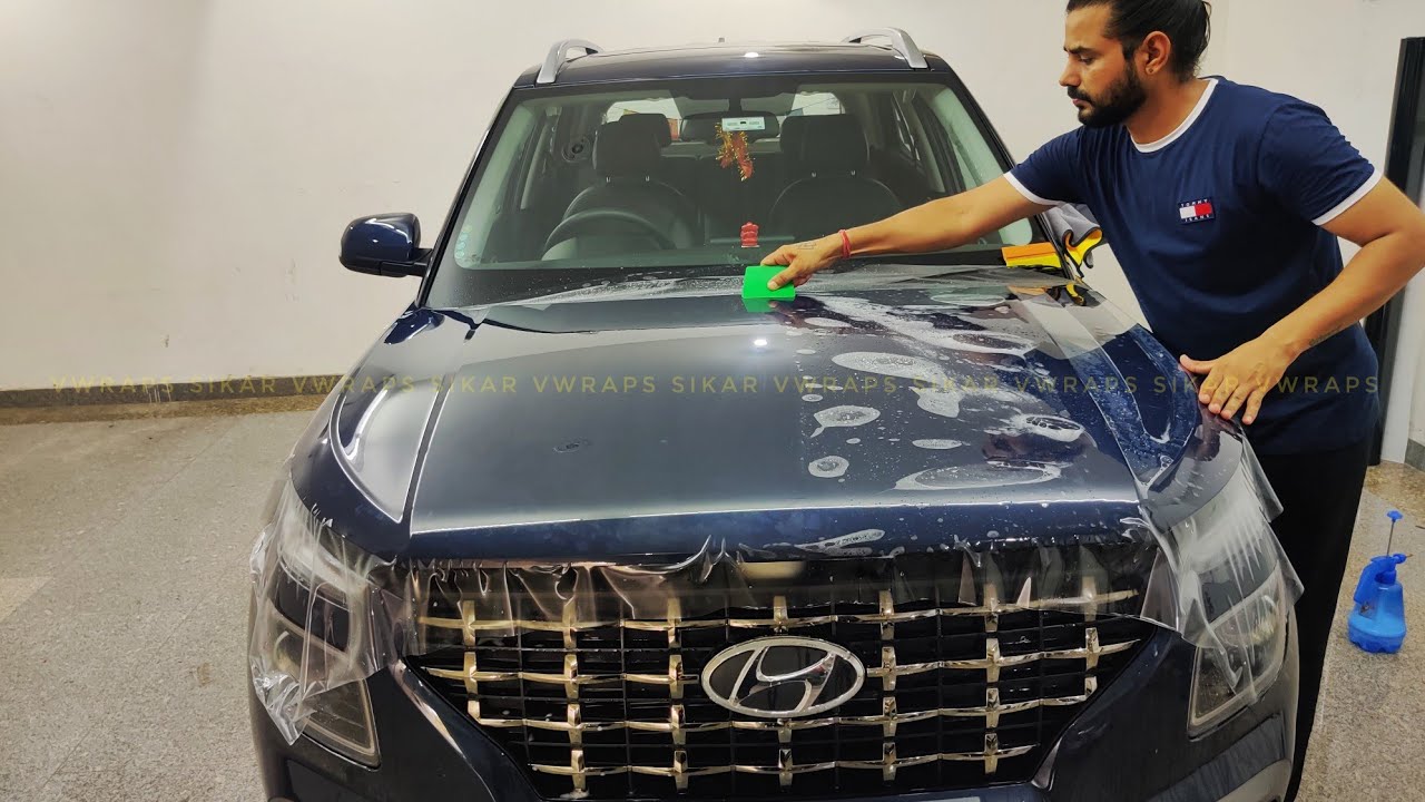 Hyundai Venue PPF Installation / Car Paint Protection Film @VwrapsSikar ...