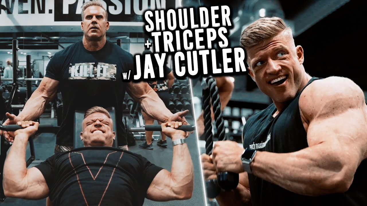 JAY CUTLER PUSHES ME THROUGH FINAL DAYS OF PREP | SHOULDER DAY! - YouTube