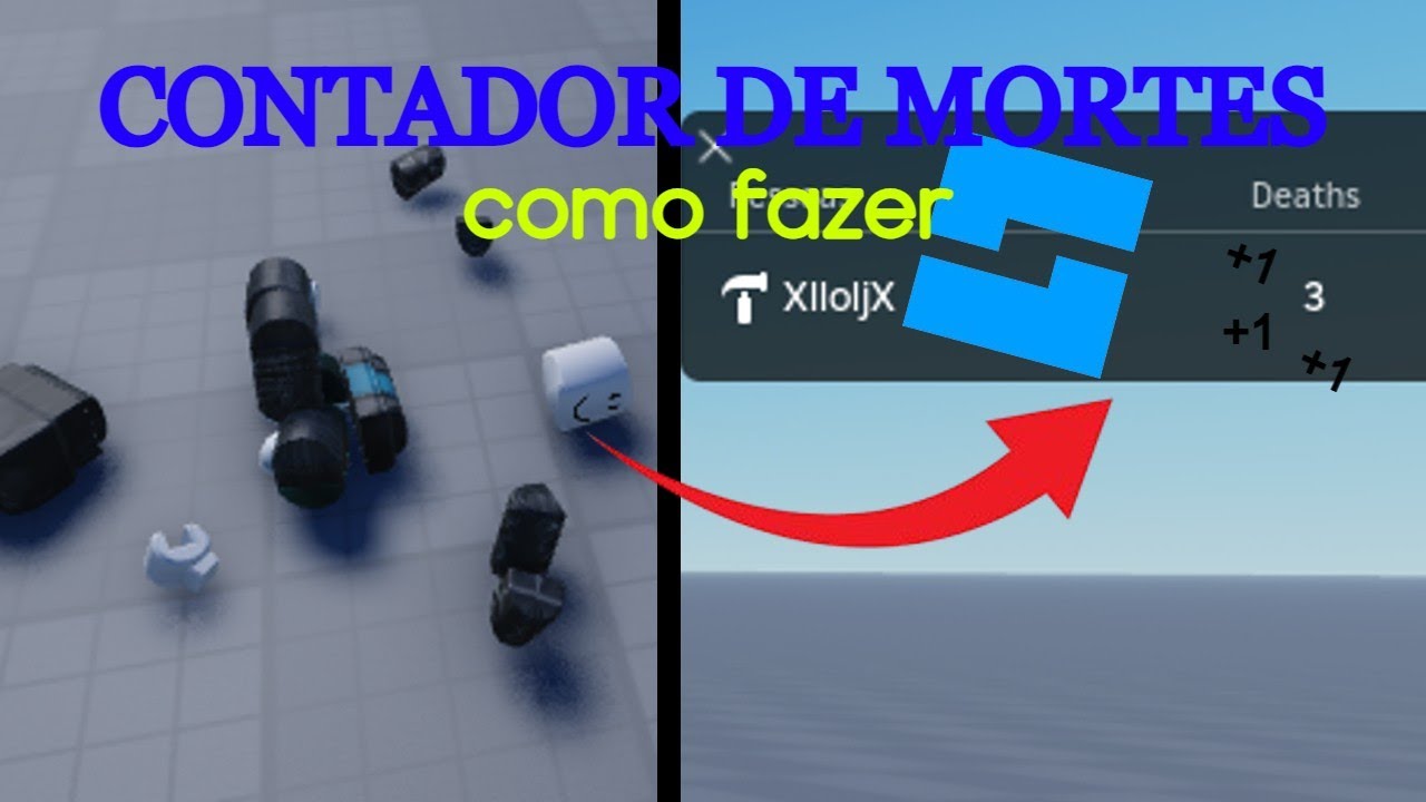 Como fazer um CONTADOR de MORTES no ROBLOX STUDIO! - YouTube