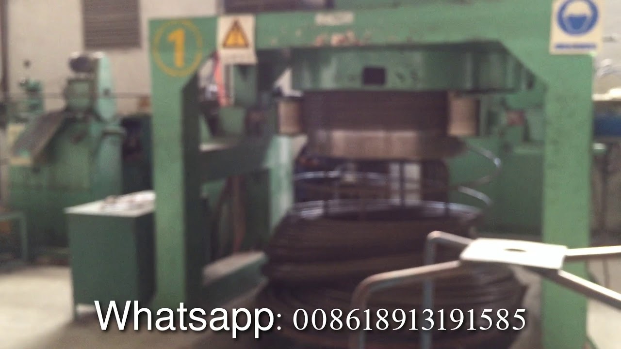 Inverted vertical drawing machine for steel rod H.M.L carbon - YouTube