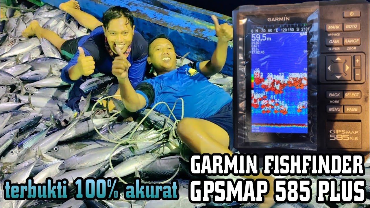 GEROMBOLAN IKAN TONGKOL TERLIHAT SANGAT JELAS!! GARMIN FISHFINDER ...