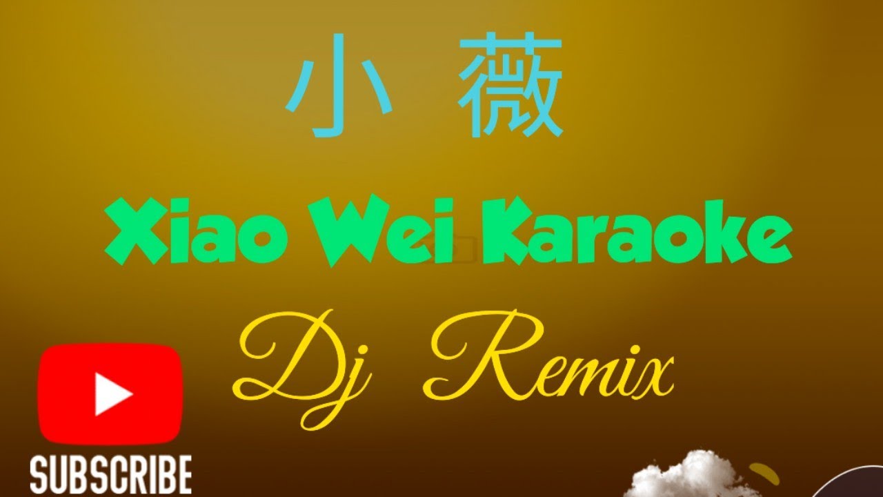 Xiao Wei Karaoke 小薇 Dj Remix (黄品源-Huang Pin Yuan) - YouTube