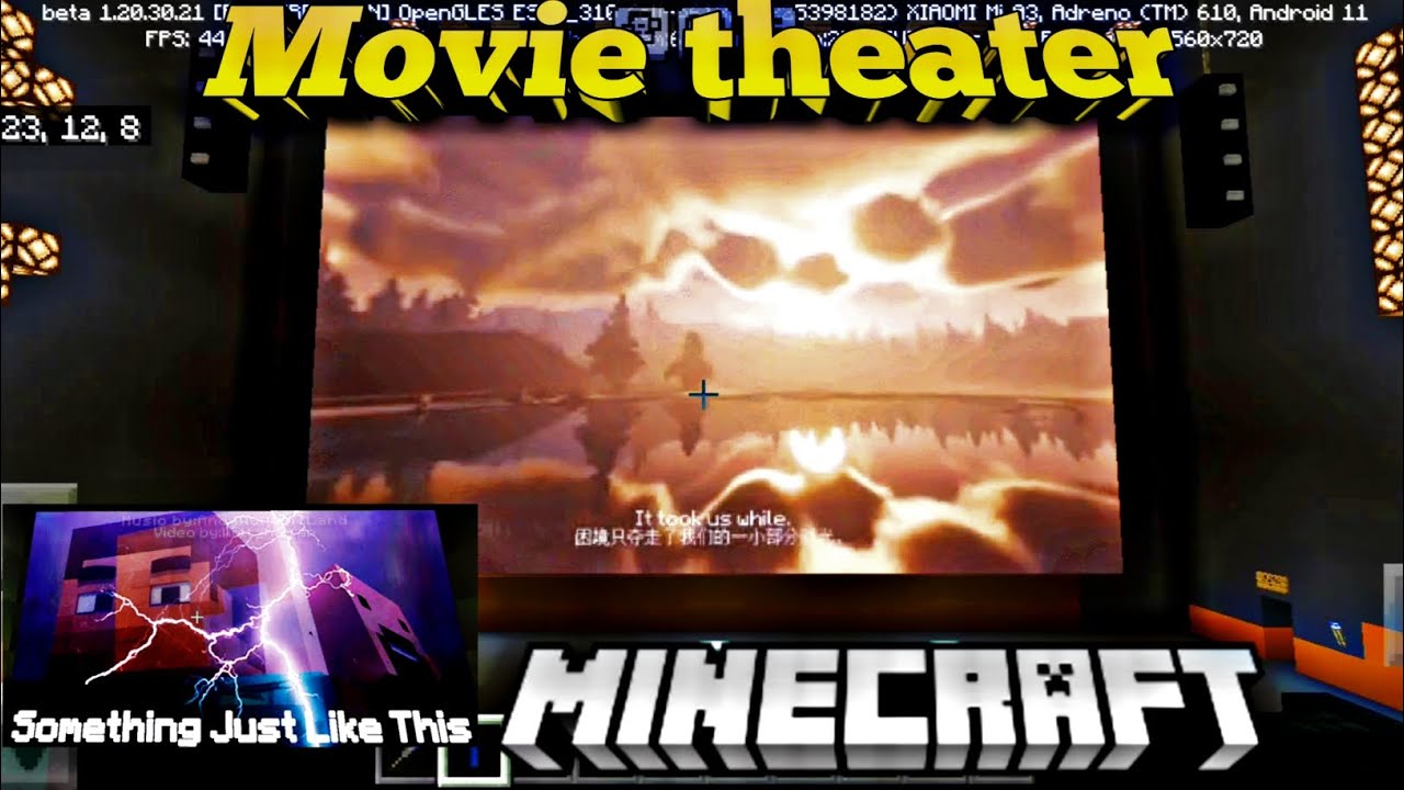 Minecraft ke ander movie theater 🍟🍿 🤯 Minecraft gameplay #pocox3pro # ...