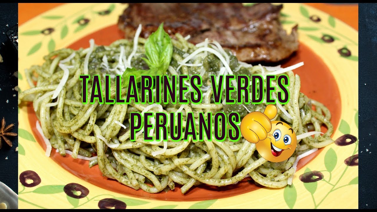 Tallarines Verdes Peruanos | Receta Facil y Rapida - YouTube