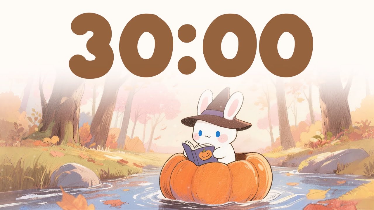 Halloween Vibes 🍂 30 minute timer with music for classroom - YouTube